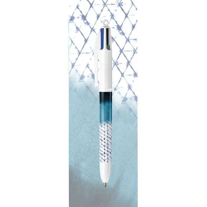 BIC ΣΤΥΛΟ ΜΕ ΤΕΣΣΕΡΑ (4) ΧΡΩΜΑΤΑ 4 COLOURS MESSAGES 1.0mm ΜΑΥΡΟ ΓΚΡΙ ...